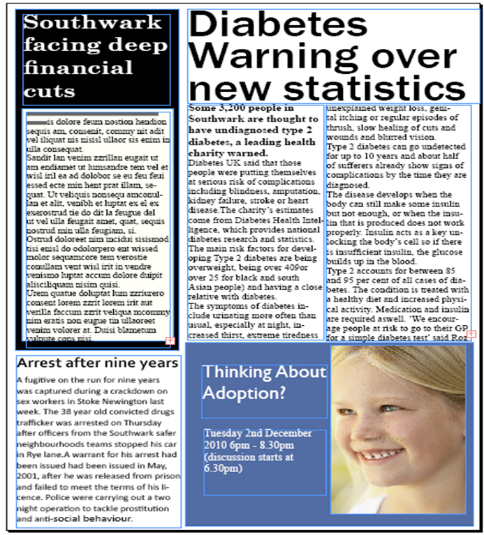 Media A2 Advanced Portfolio: Local Newspaper: newspaper draft