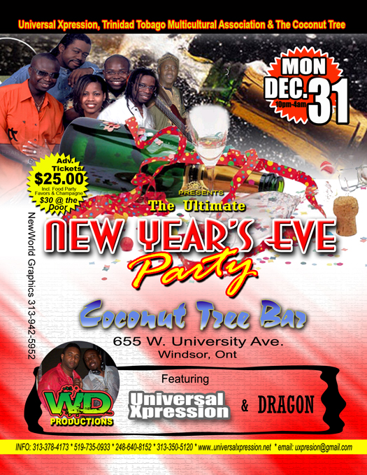 Welcome to the Trinidad & Tobago Club Windsor: Old Year's Party