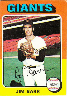 1975 Topps (it's far out, man): #107 - Jim Barr