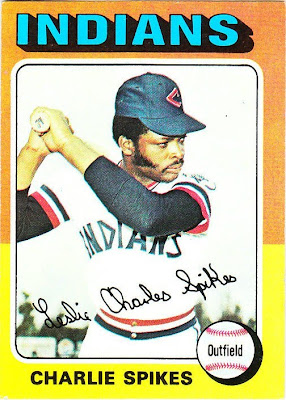 1975 Topps (it's far out, man): #135 - Charlie Spikes