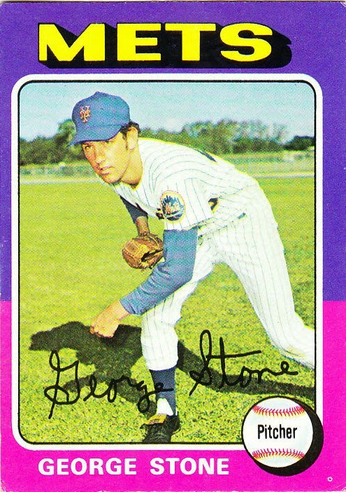 1975 Topps (it's far out, man): #239 - George Stone