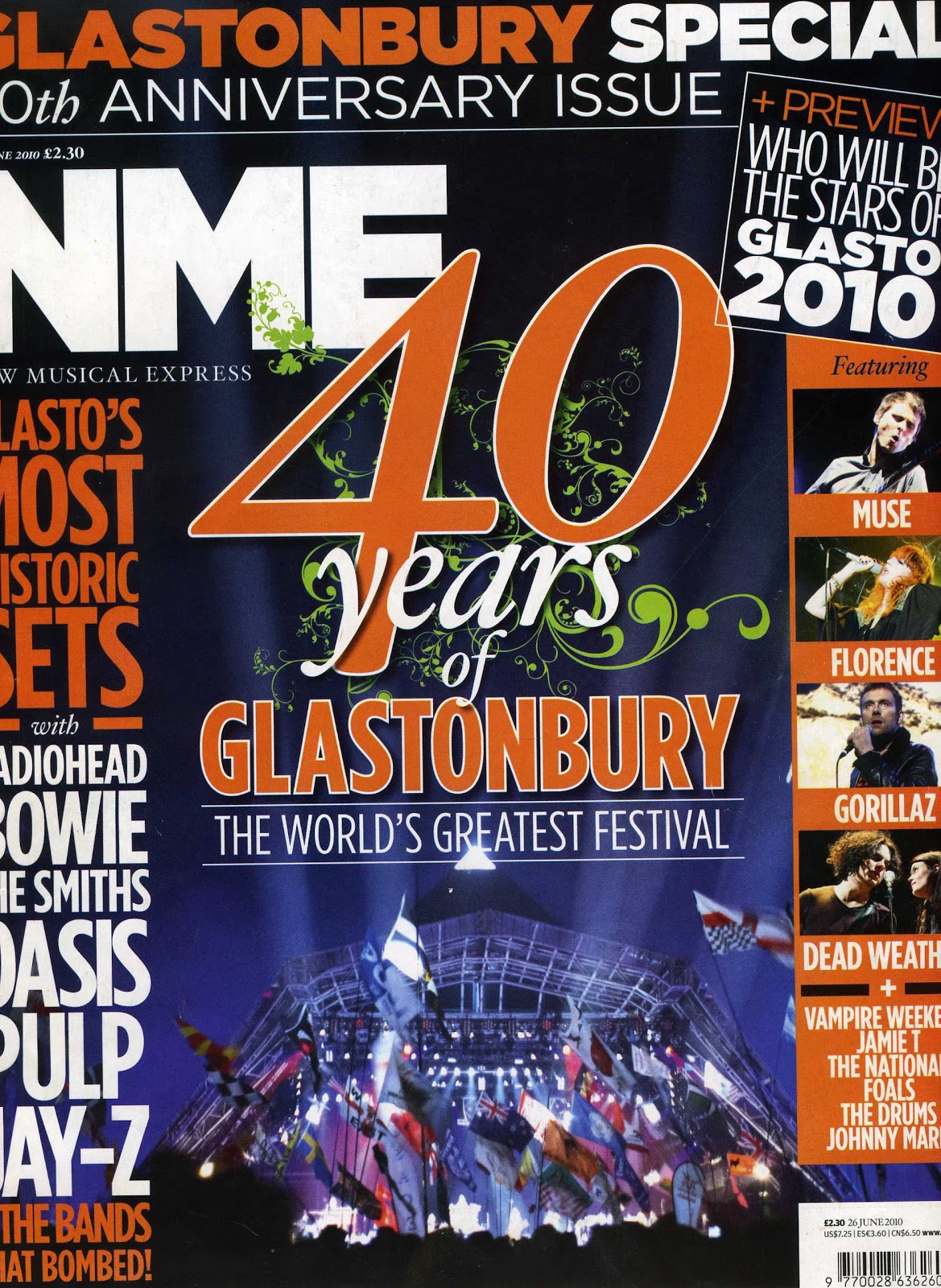 Amber Dearlove: The NME magazine- The front cover