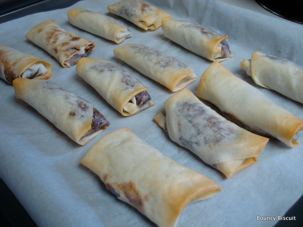 bread Baking Experiment: Baked spring rolls