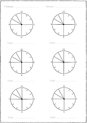 Telecanter's Receding Rules: Countdown Clock Record Sheets
