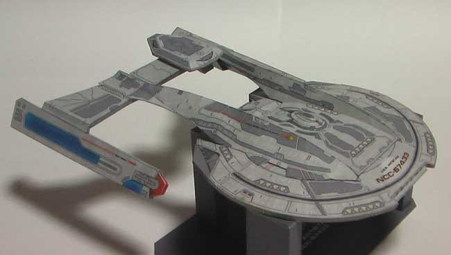 Star Trek: USS Gibraltar Akira Class Papercraft | Papercraft Paradise ...