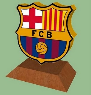 Football: F. C. Barcelona Emblem Papercraft | Papercraft Paradise ...