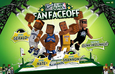 NBA Papercraft: Sprite Slam Dunk Fan Faceoff | Papercraft Paradise ...