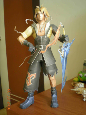 Final Fantasy X: Tidus Papercraft | Papercraft Paradise | PaperCrafts ...