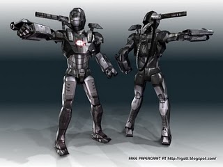 Iron Man 2: War Machine Papercraft | Papercraft Paradise | PaperCrafts ...