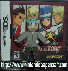 Ace Attorney Papercraft: Hobo Phoenix | Papercraft Paradise ...