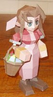 Final Fantasy VII: Aerith Papercraft | Papercraft Paradise ...