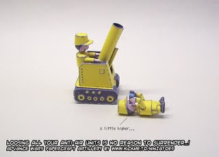 Advance Wars Papercraft: Yellow Comet Artillery | Papercraft Paradise ...