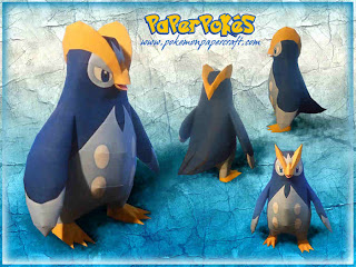 Pokemon: Prinplup Papercraft | Papercraft Paradise | PaperCrafts ...