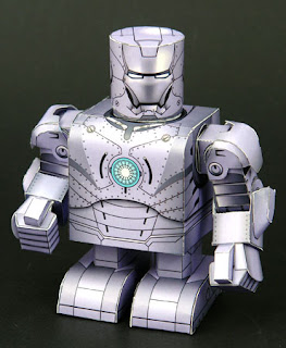 SD Iron Man Papercraft: Mark II | Papercraft Paradise | PaperCrafts ...