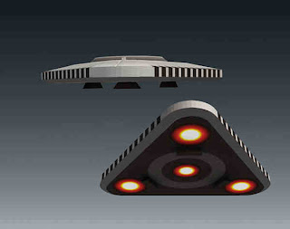 TR-3B The Black Triangle Papercraft UFO | Papercraft Paradise ...