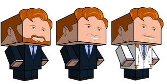 Conan O'Brien Papercraft