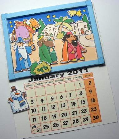2011 January Calendar Papercraft | Papercraft Paradise | PaperCrafts ...