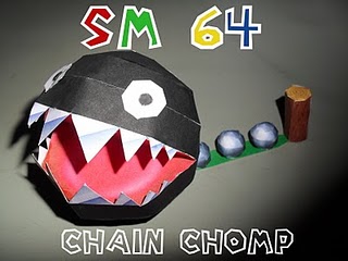Super Mario Chain Chomp Papercraft 2 | Papercraft Paradise ...