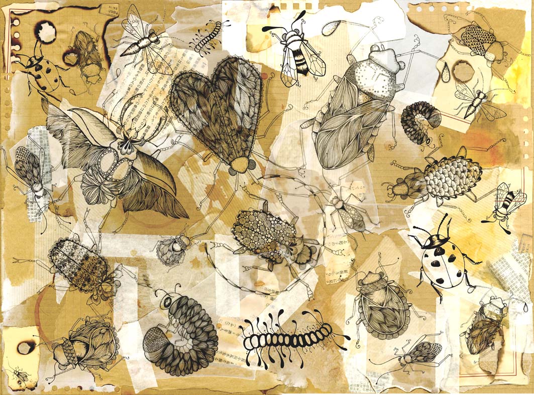 Simbie Yau's Little Creatures: Bug Collage