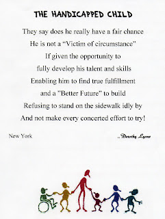 A Collection of Inspirational Poems: The Handicapped Child