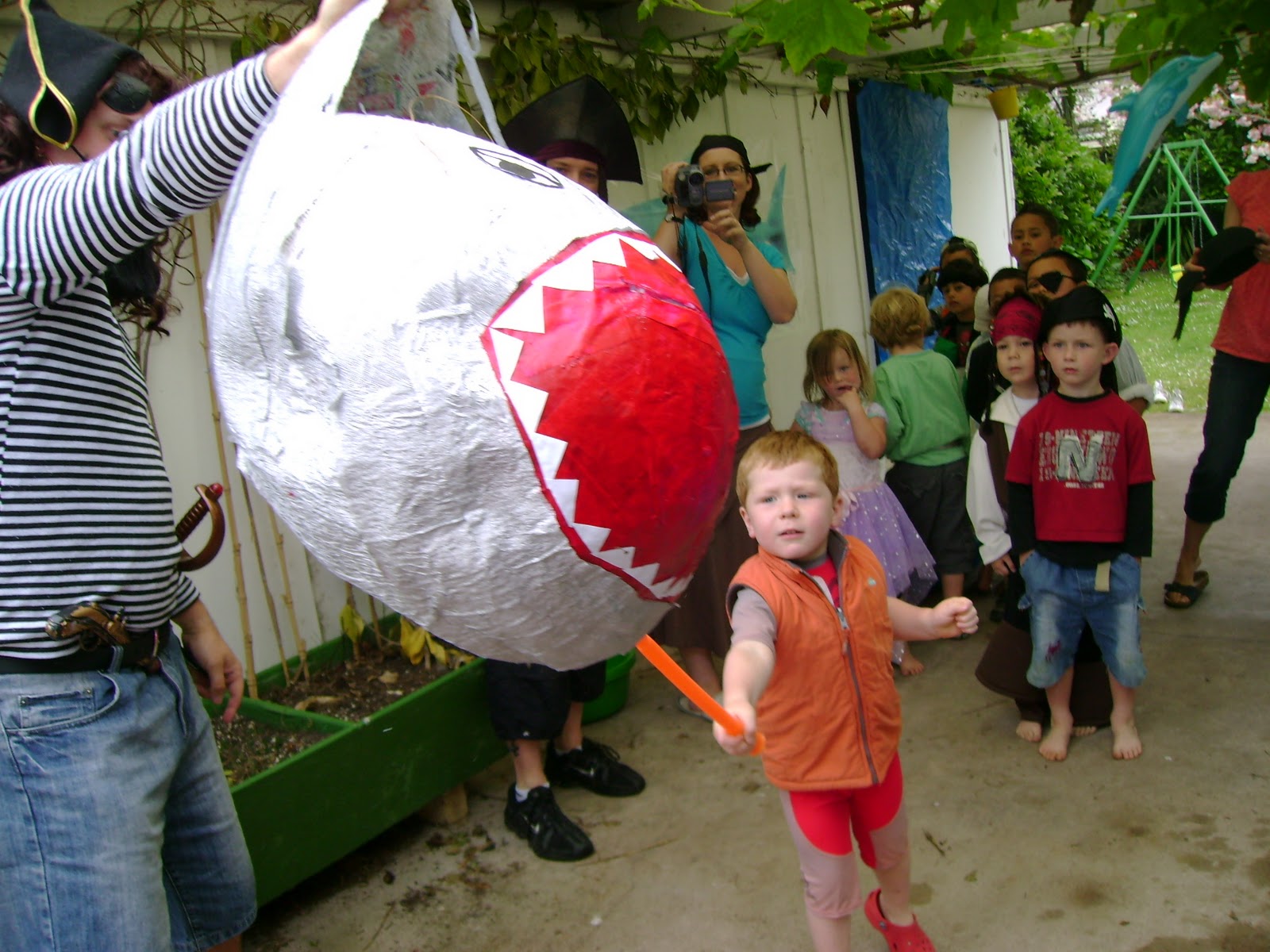 Great Fun etc: How to Make a Shark Pinata