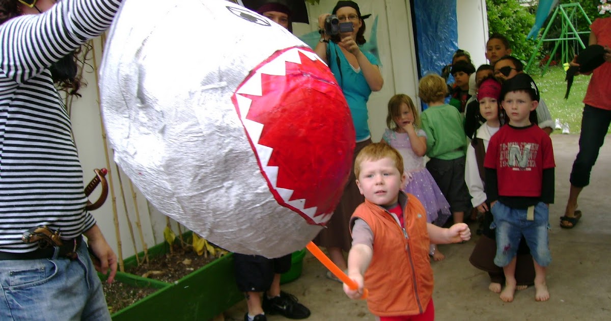 Great Fun etc: How to Make a Shark Pinata