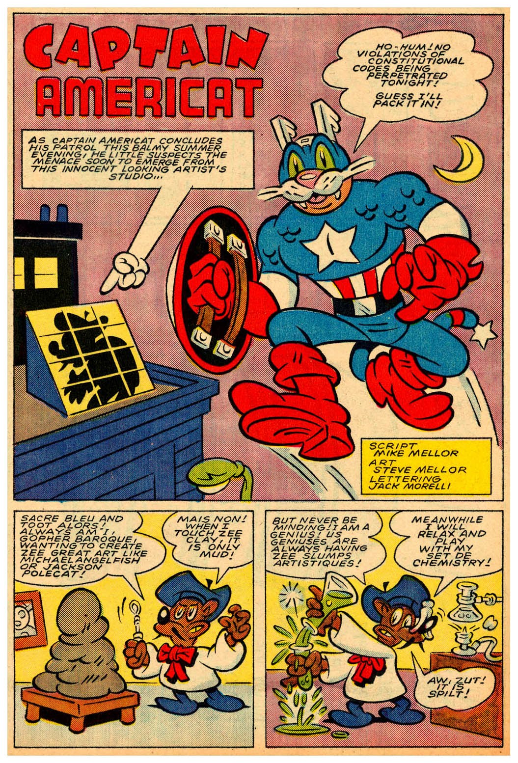 Huskir: Steve Mellor: Captain Americat