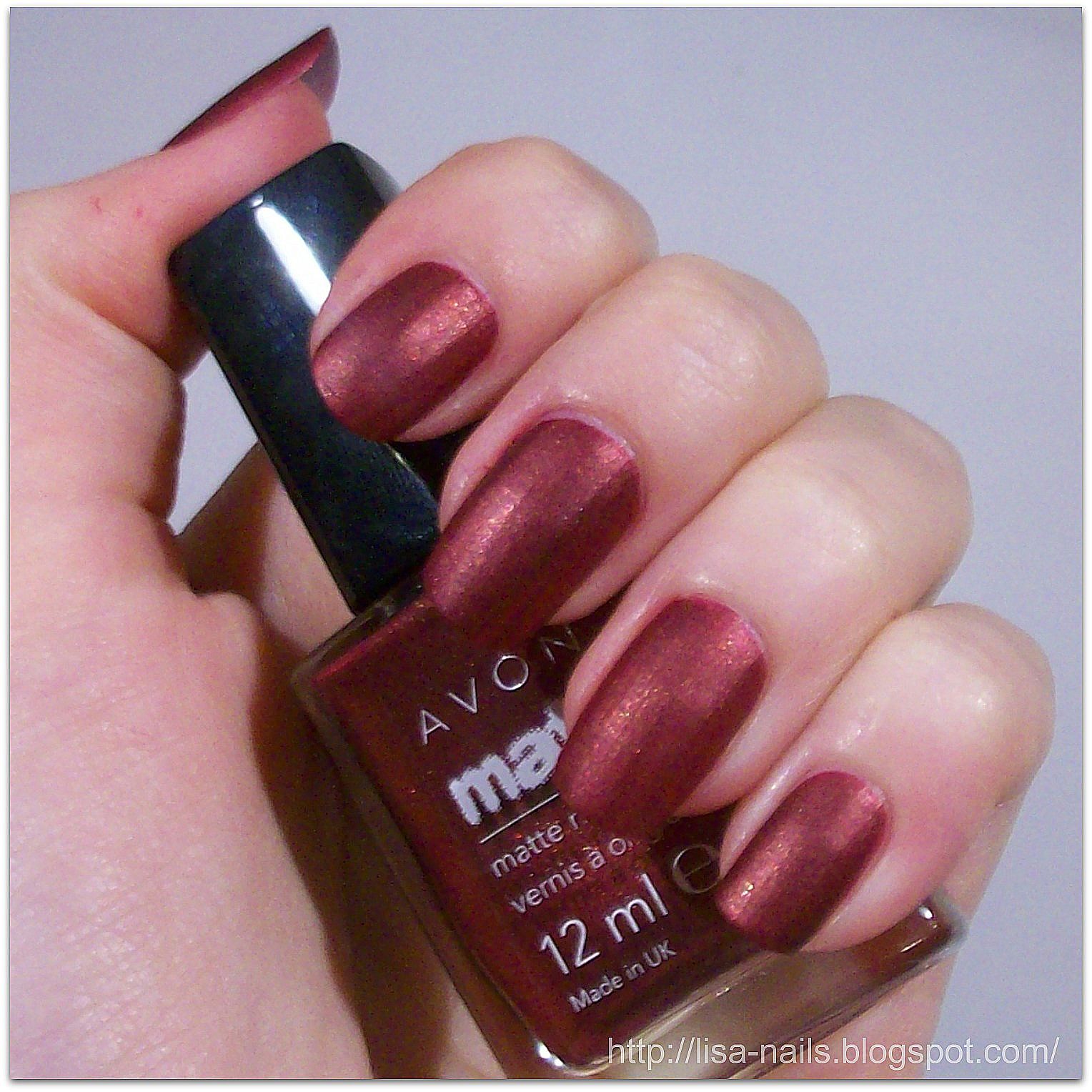 Nail Trend: Swatch: AVON matte RED VELVET