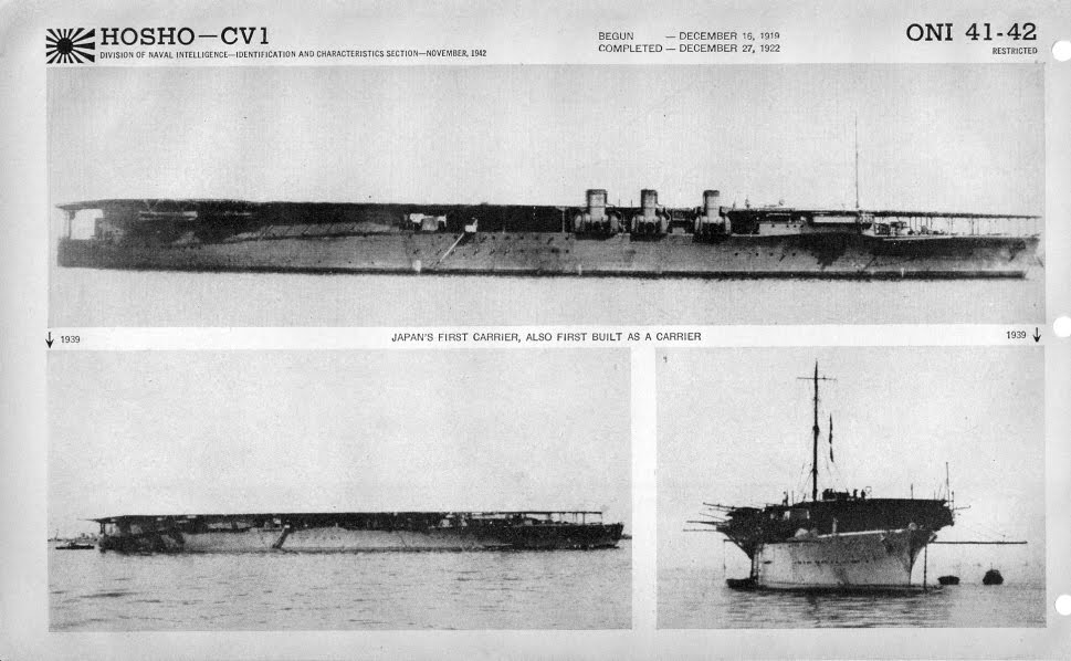 GOTOT: IJN Aircarft Carriers Hosho Class