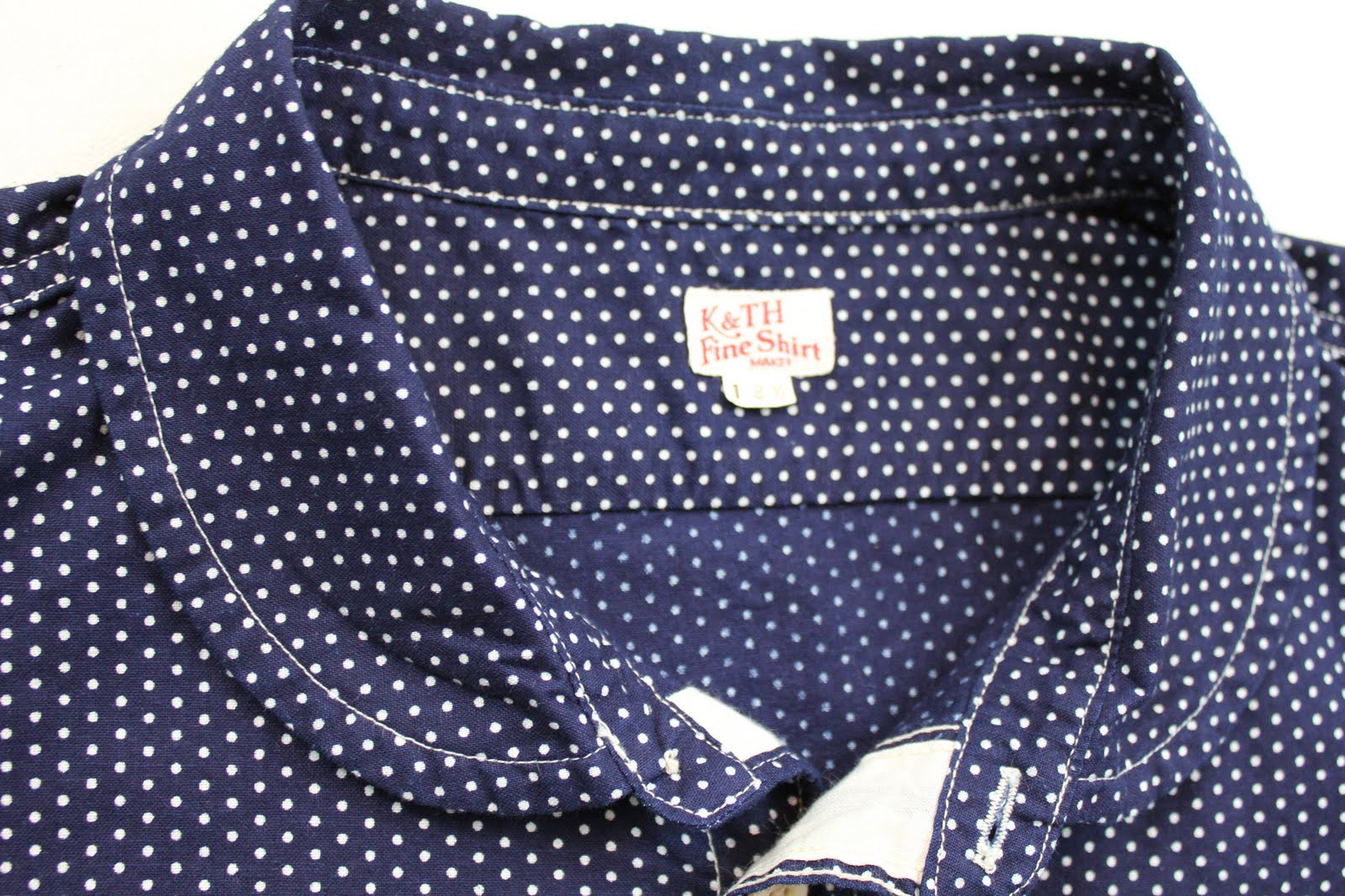 vintage workwear: WORKERS K & T H Co Round Collar Wabash Shirt