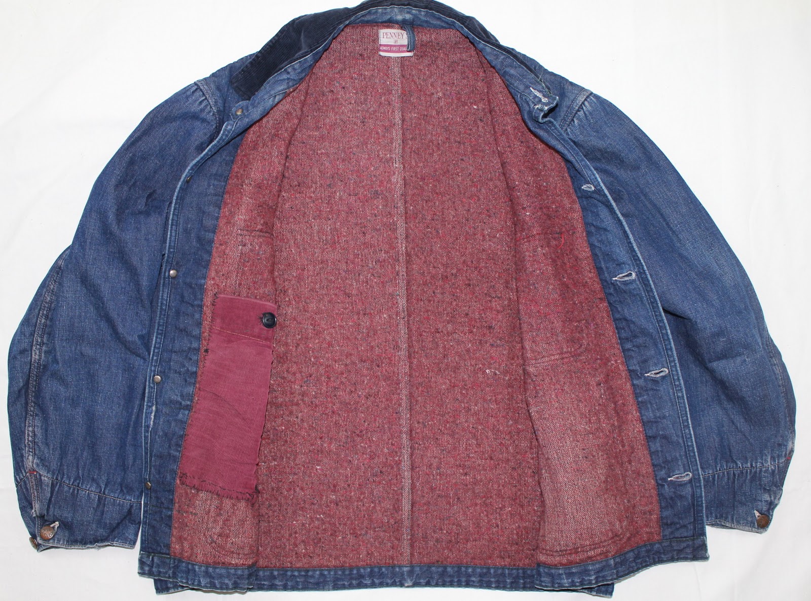 vintage workwear: Wool Blanket Lined Vintage Work Jackets