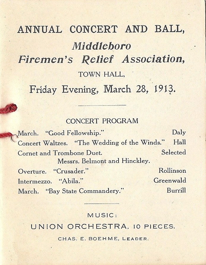 Recollecting Nemasket: The Annual Firemen's Ball