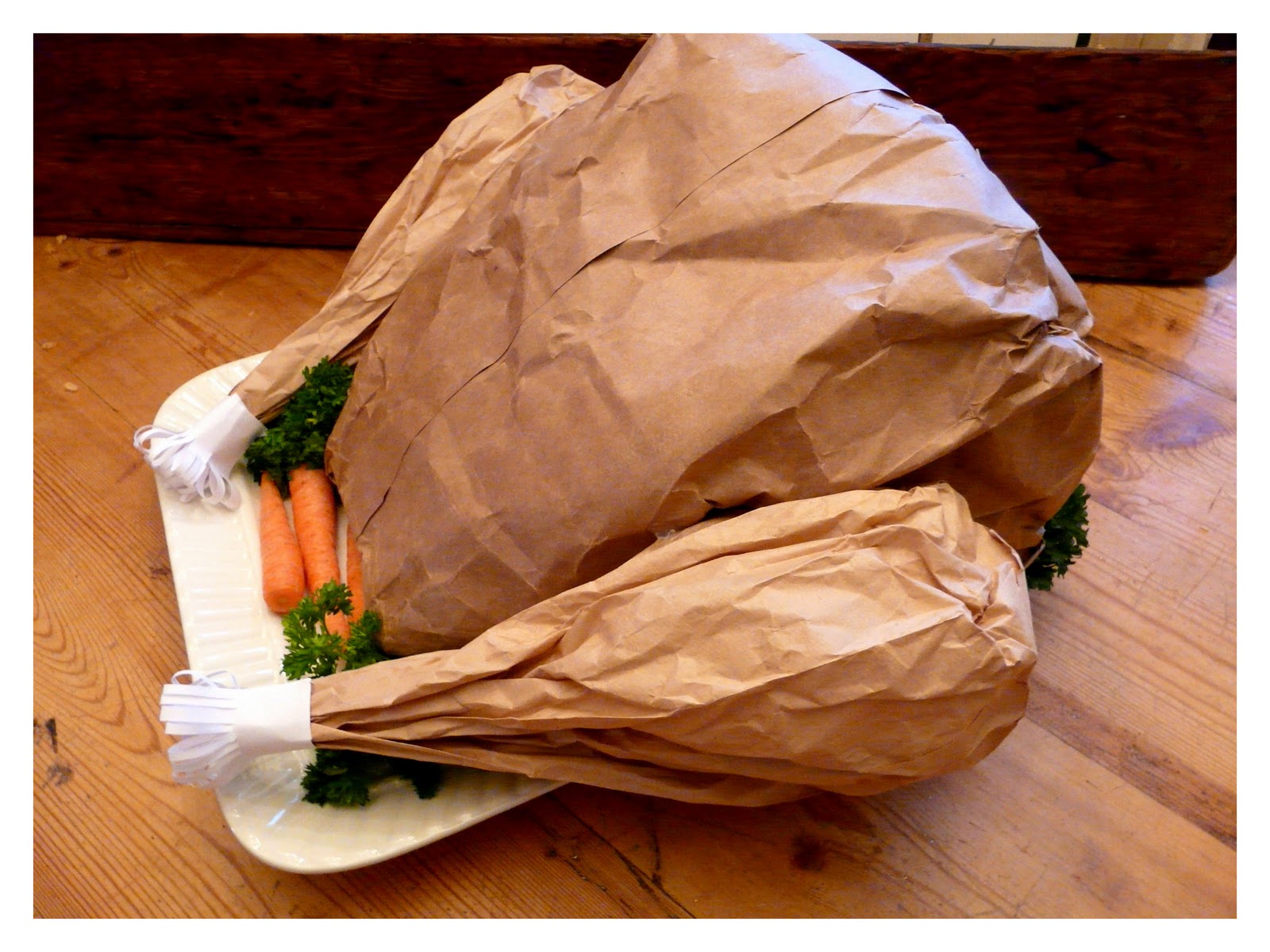 A Paper Bag Turkey and a Special Thanksgiving Message from "Little ...