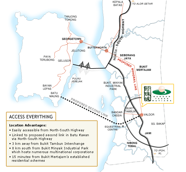 Bandar Tasek Mutiara: 珍珠城 BTM Location