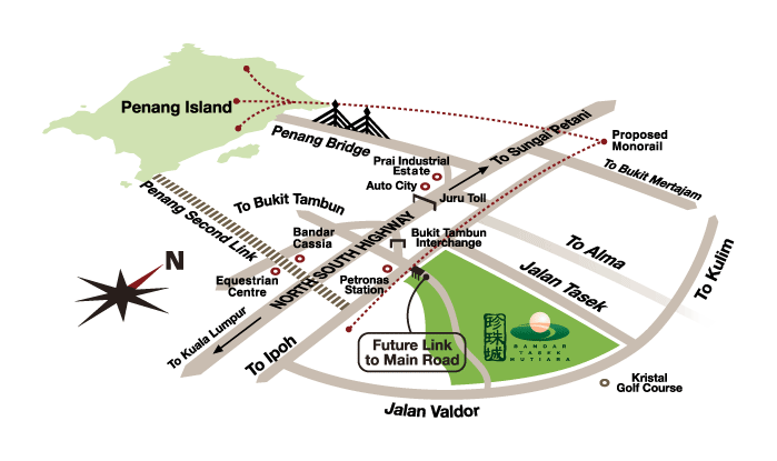 Bandar Tasek Mutiara: 珍珠城 BTM Location