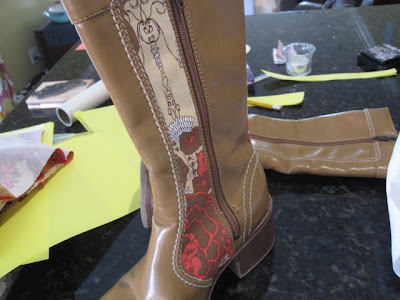 Cathie Filian: Fall Overhaul: Mod Podge Boots