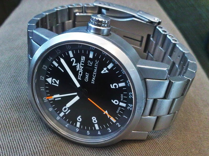 di jual arloji Fortis Spacematic GMT Automatic | 3 detik