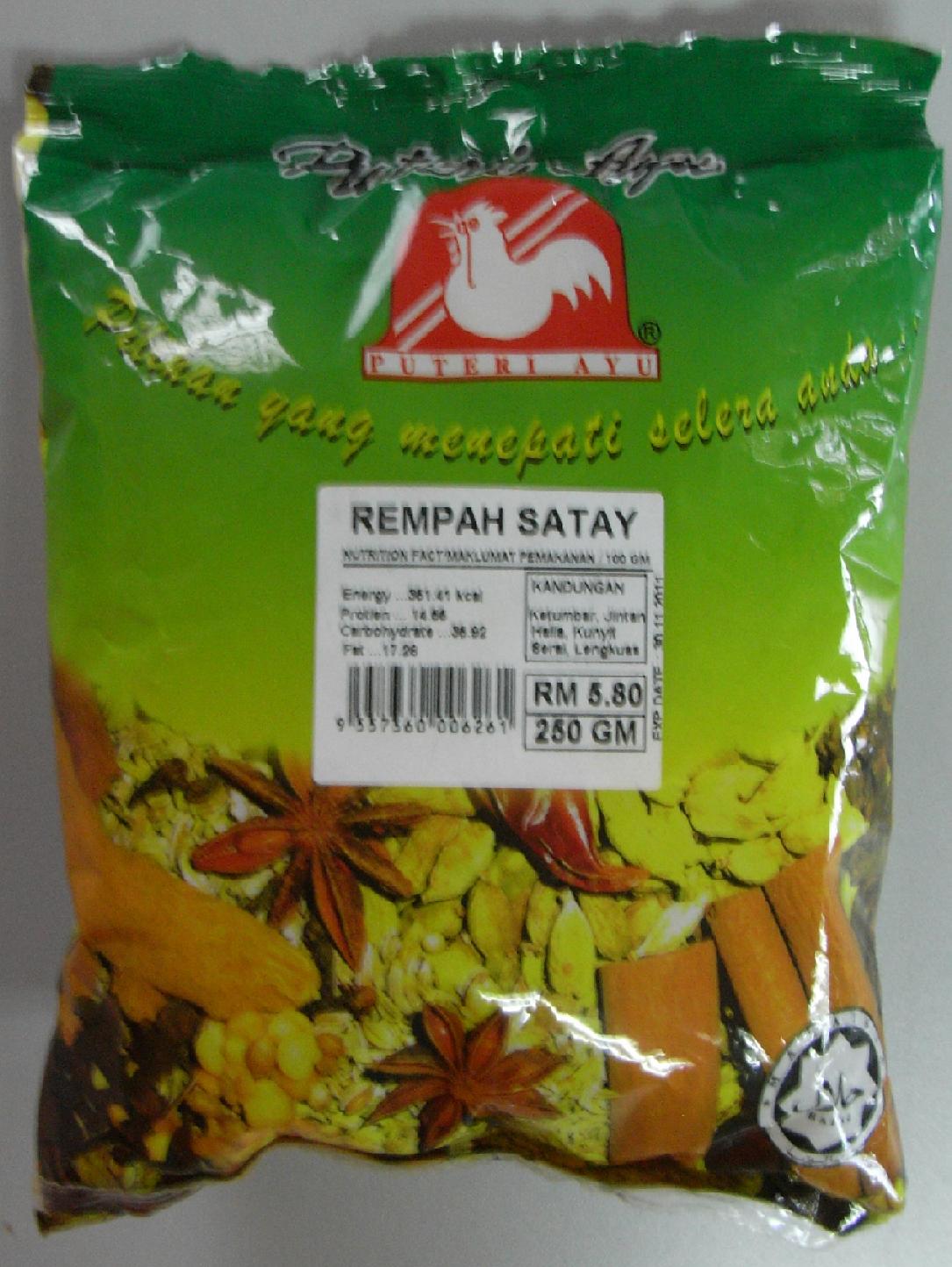 puteri ayu: Rempah Satay
