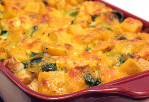lisa is cooking: Butternut Squash and Cheddar Bread Pudding