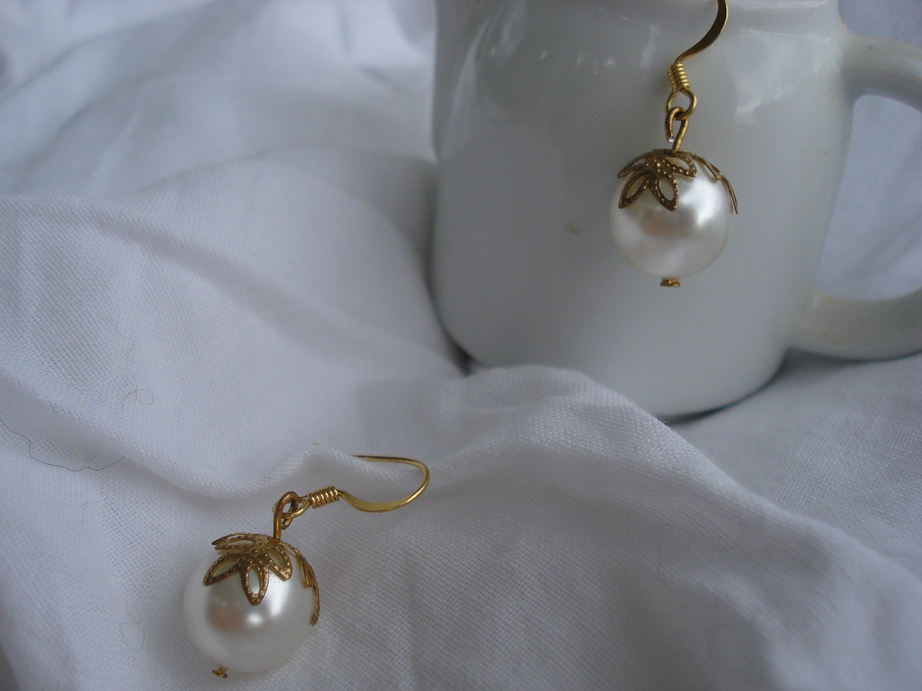 Handmade Jewelry by Nico: Cerceii cu perle mari - 10% reducere din ...