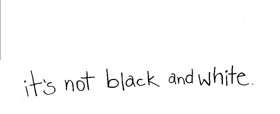 it's not black and white: Uncle Oscar