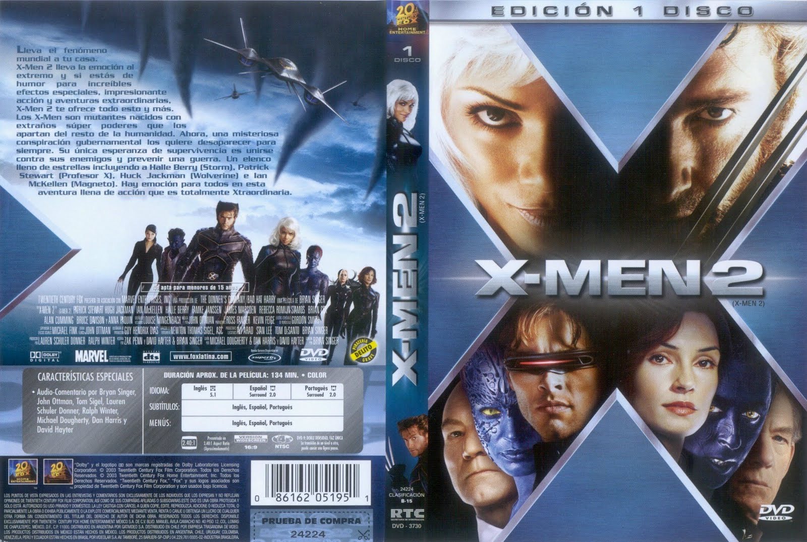 X Men 2 Dvd