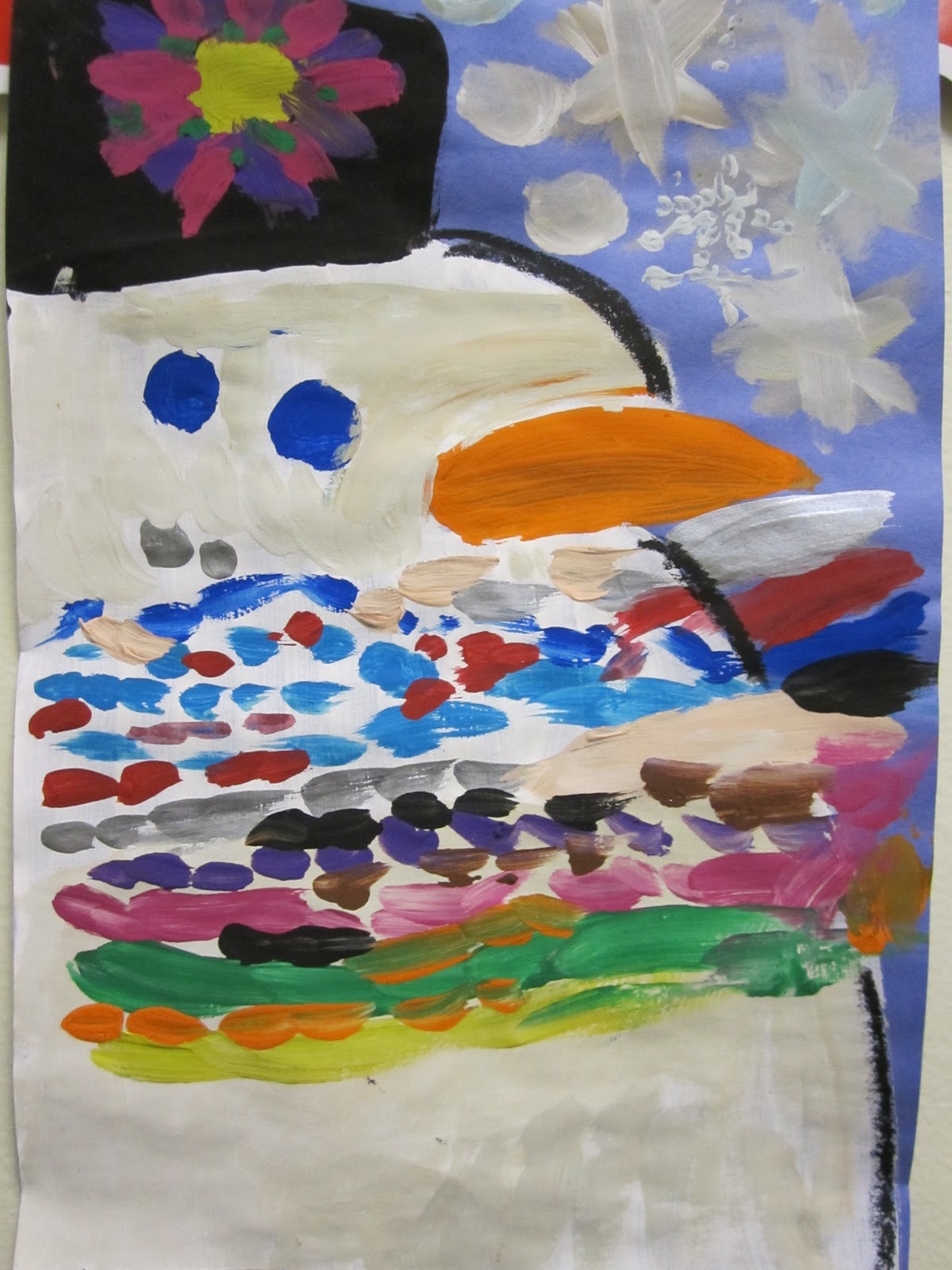 Think Create Art: Perspective Snowmen