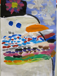 Think Create Art: Perspective Snowmen