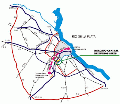 MERCADOS DE ABASTO : Mercado Central de Bs As Como llegar