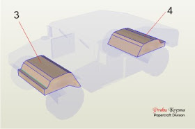 Papercraft and Papermodel: Humvee (HMMWV) Papercraft Instruction