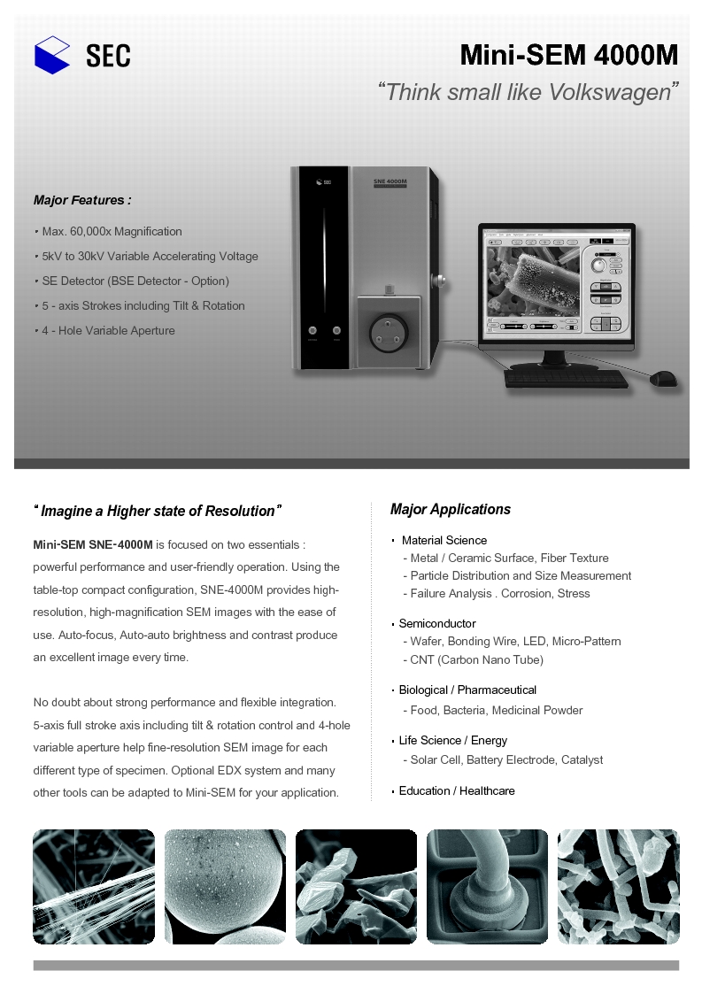 SEC - Scanning Electron Microscope