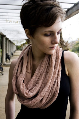 THIS OLD DRESS: Shredded Circle Scarf