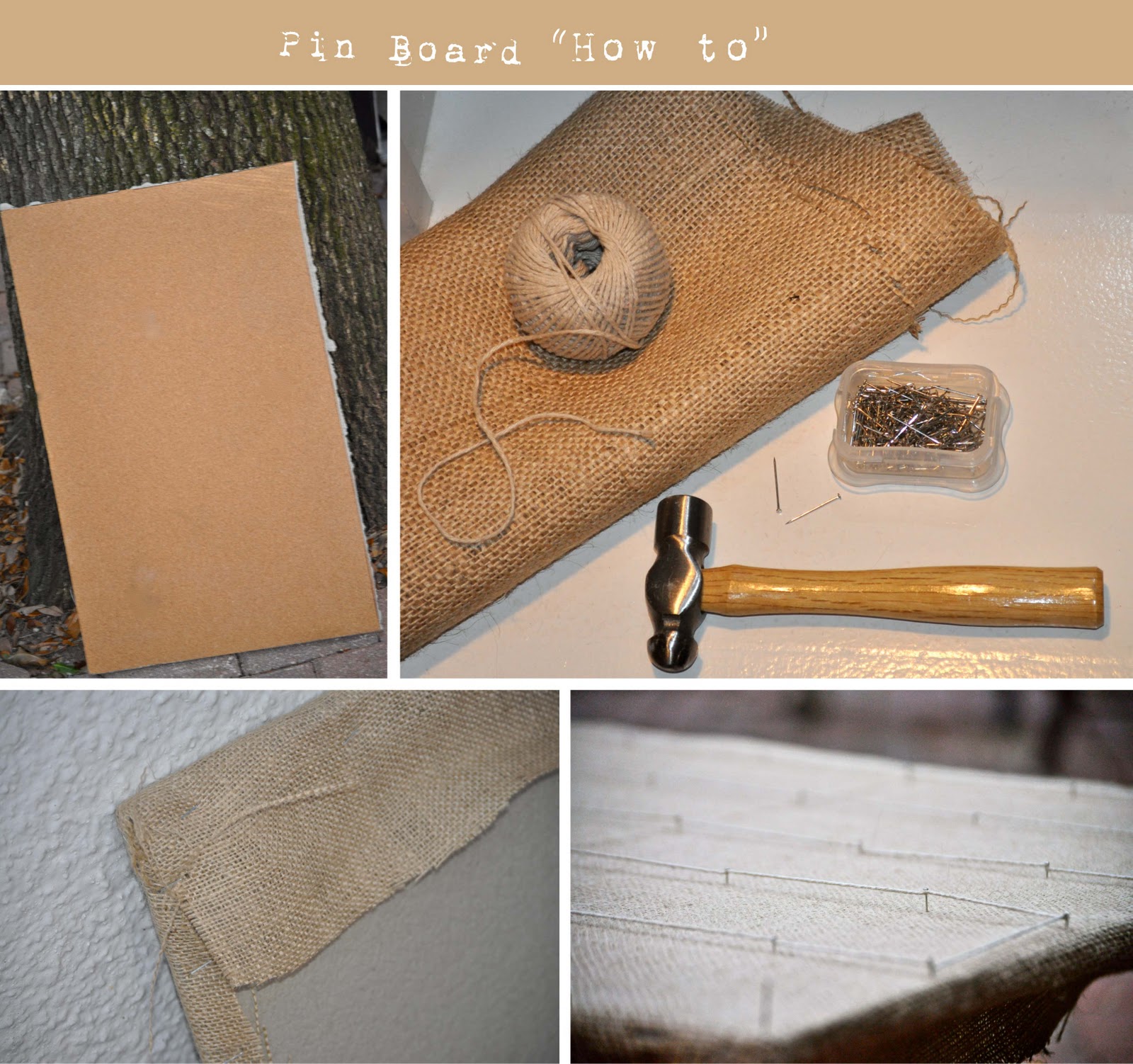 ewe hooo!: Burlap Pinboard— for old family pictures