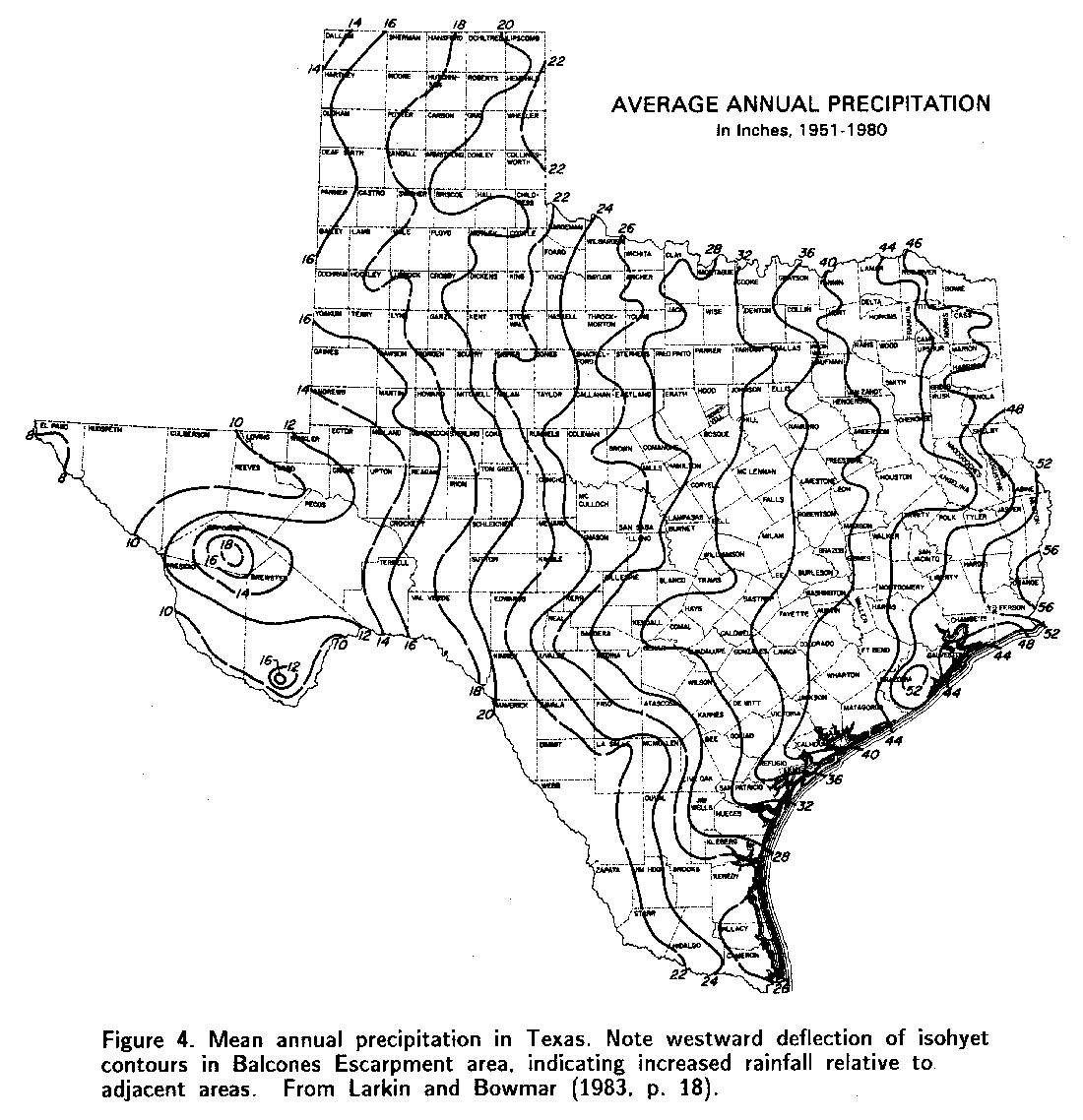 Thomas' Map Catalog: Isohyet map
